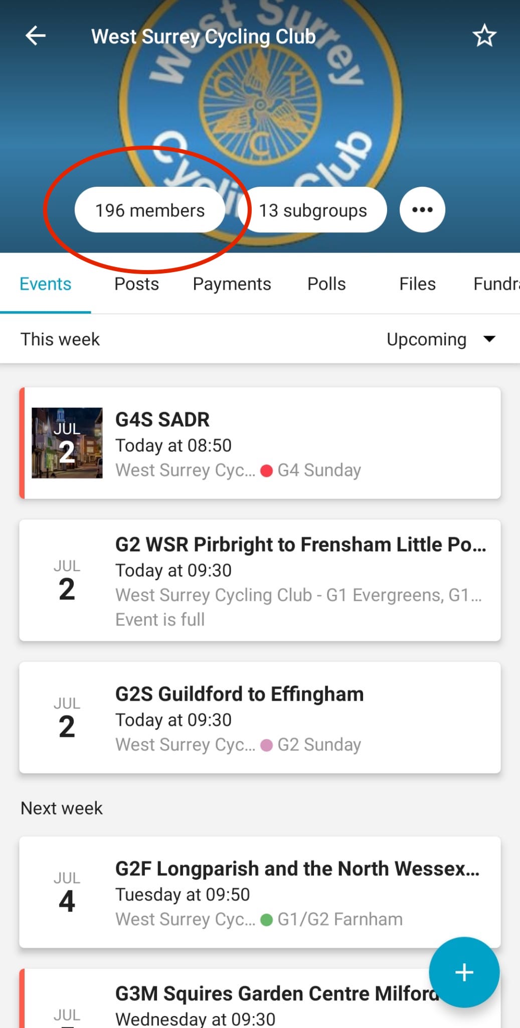 Spond – setting ICE contacts on Android phone - West Surrey Cycling Club